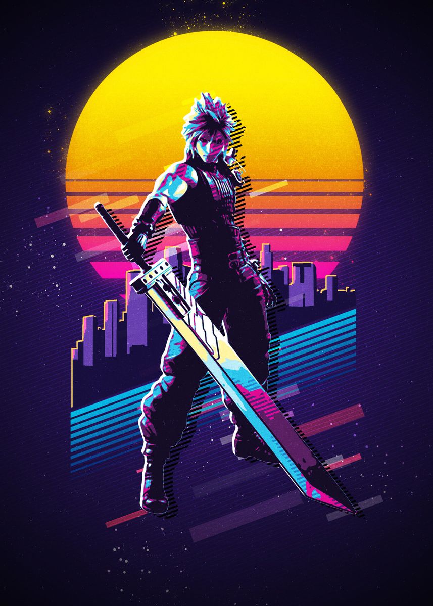 'Final Fantasy' Poster, picture, metal print, paint by Brigg | Displate
