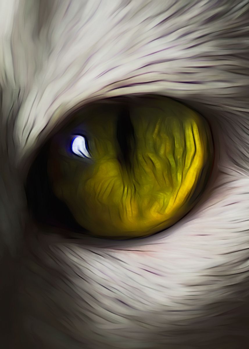 'Cat Eye' Poster, picture, metal print, paint by Armstrong | Displate
