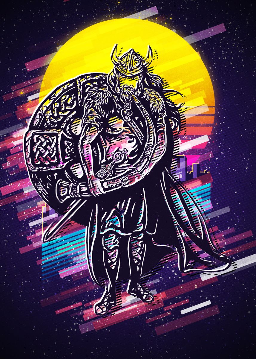 'Heimdall' Poster, picture, metal print, paint by wyattsnow | Displate