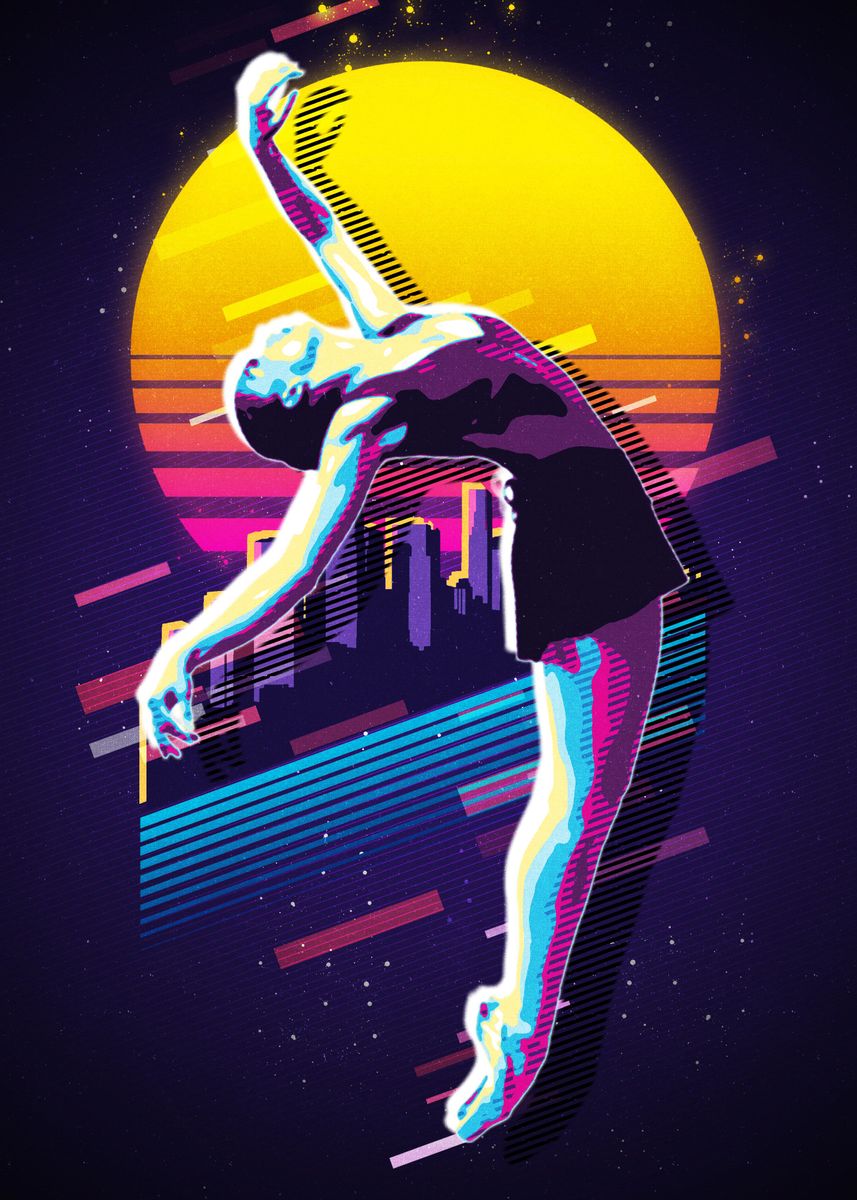 'Modern dance' Poster, picture, metal print, paint by copeland | Displate