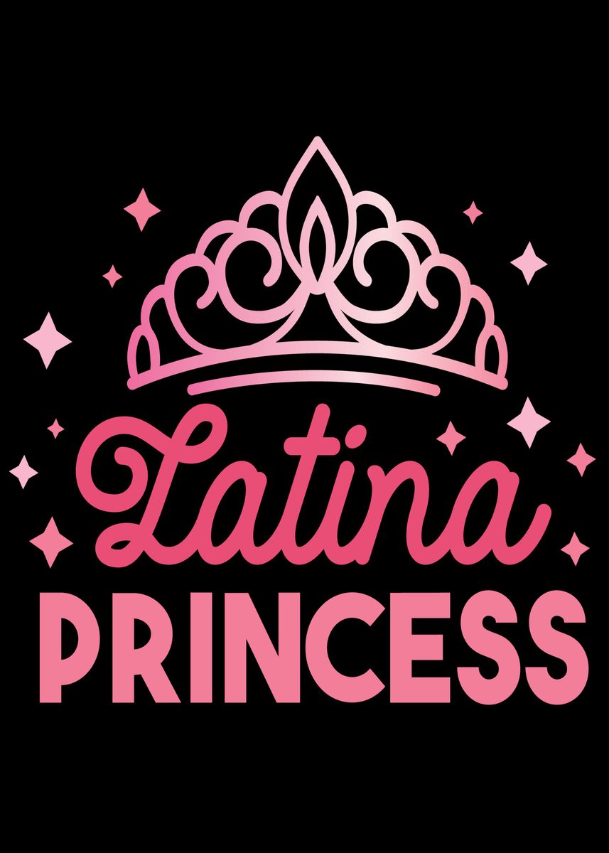 'Latina Princess Crown' Poster, picture, metal print, paint by Tim Hinz ...