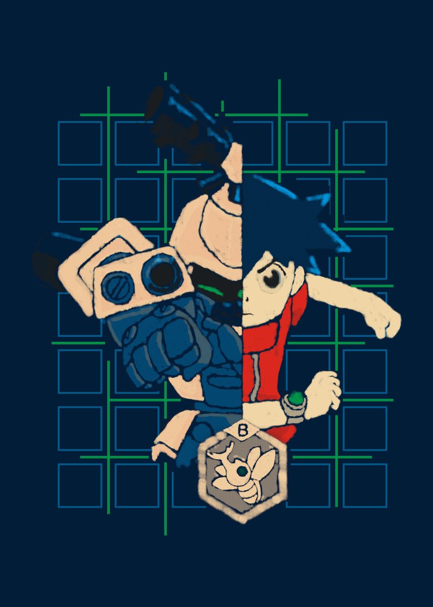 'Robobattle' Poster by ManuLuce | Displate