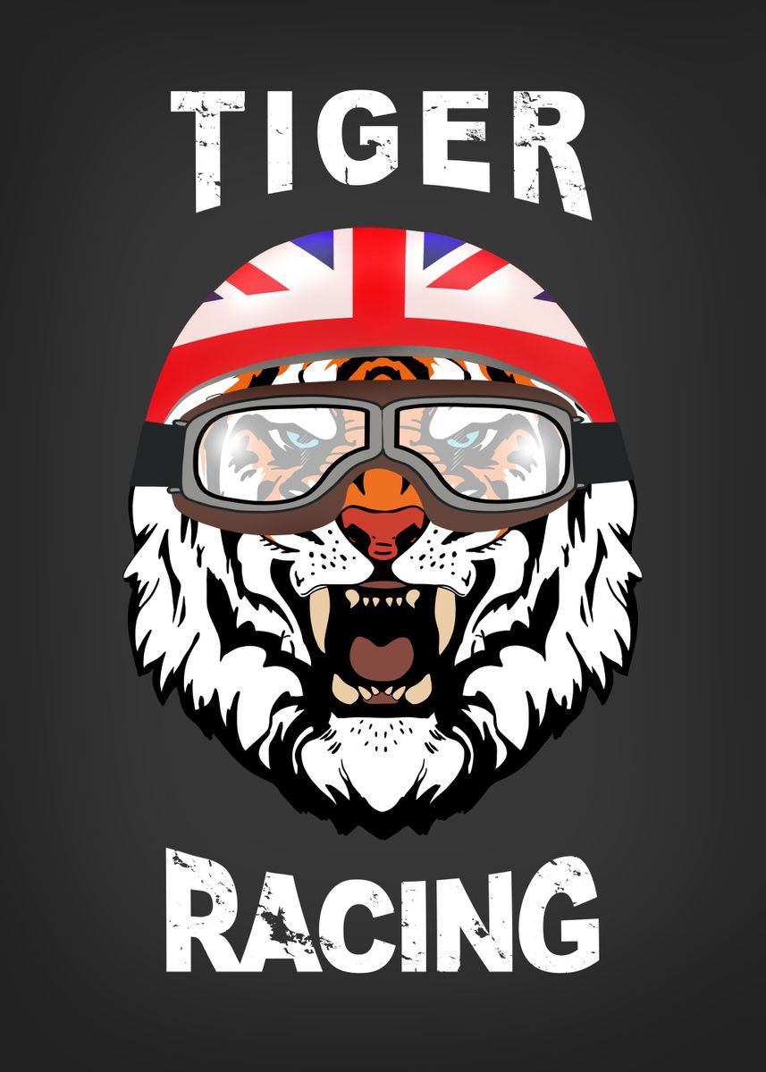 'British Tiger Racing' Poster by RogueDesign | Displate