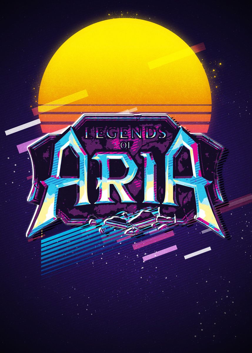 'legends of aria' Poster by calhounea | Displate