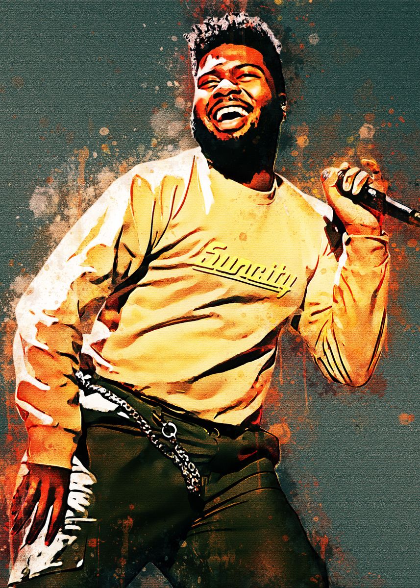 'Khalid' Poster, picture, metal print, paint by ru ke | Displate