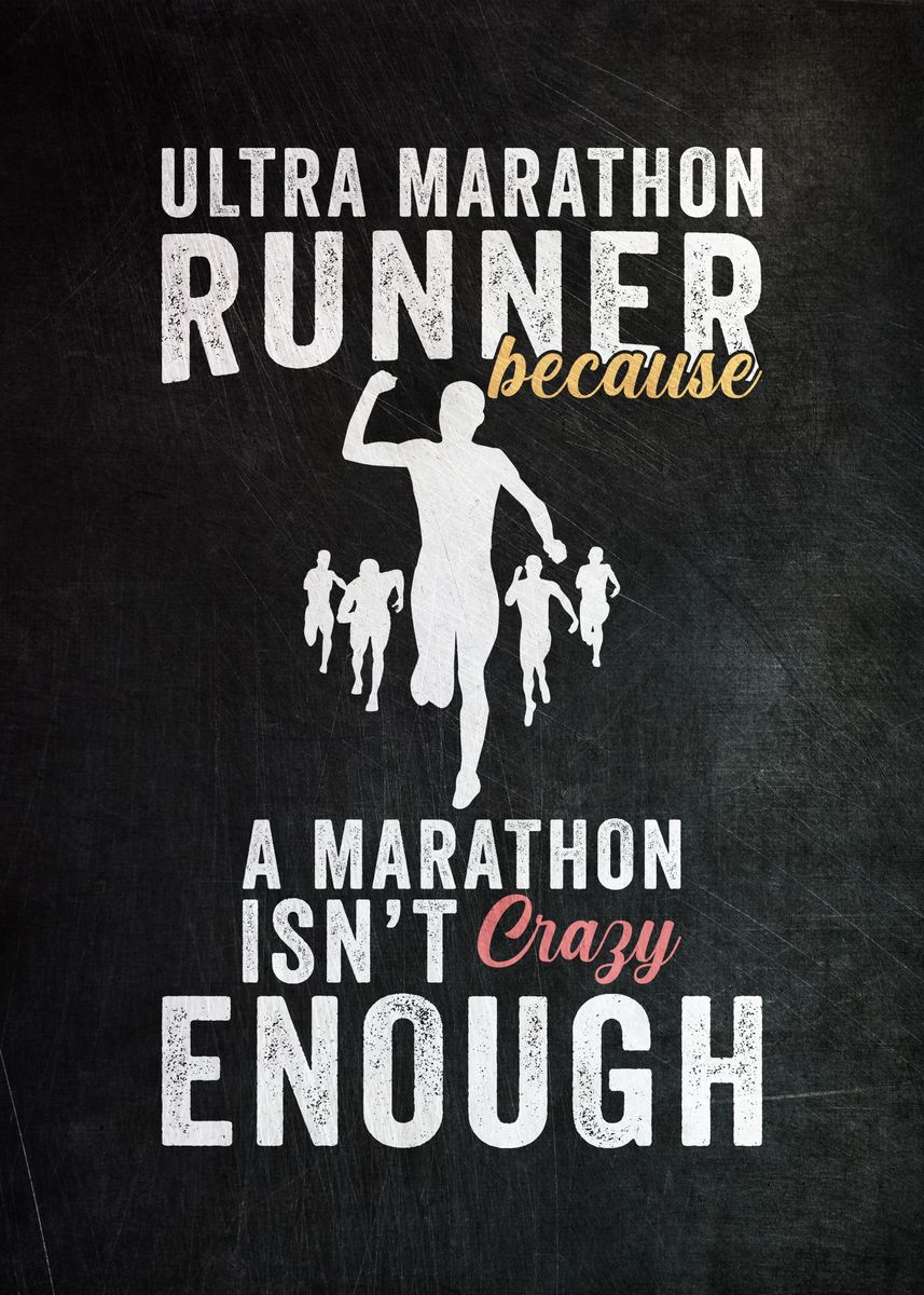 'Ultra Marathon Runner' Poster, picture, metal print, paint by ...