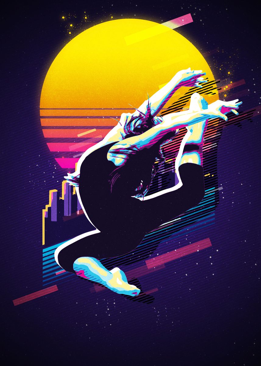 'Jazz dance' Poster, picture, metal print, paint by padilla | Displate