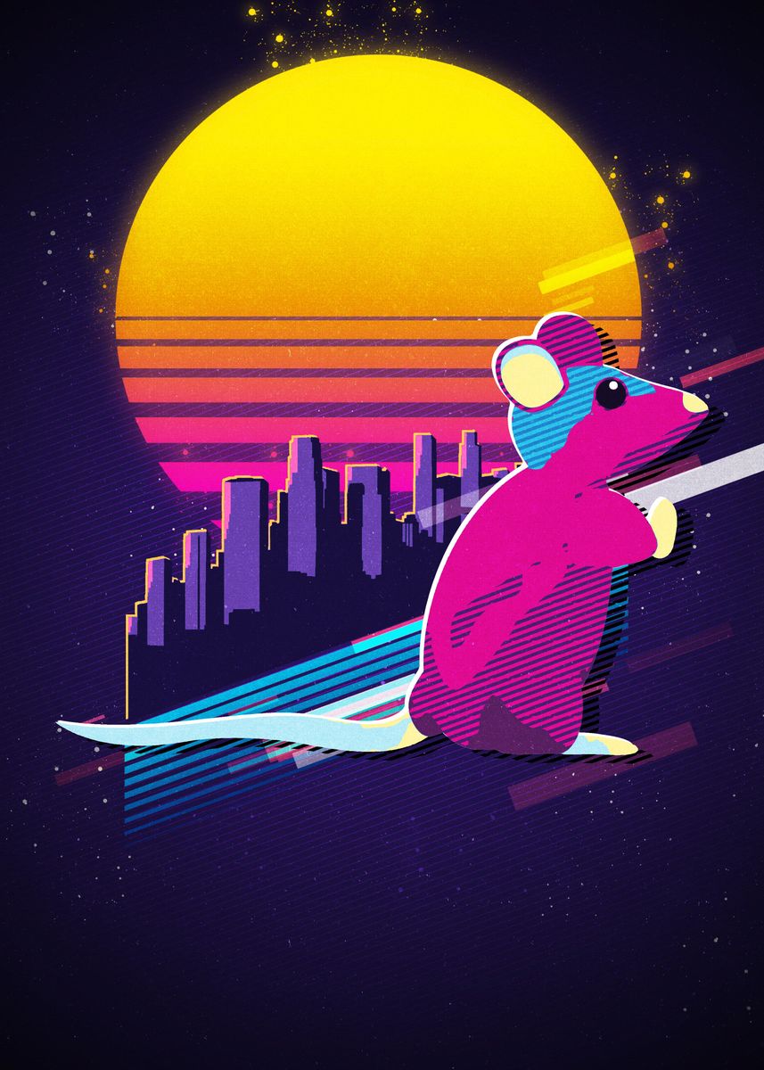 'Mice' Poster, picture, metal print, paint by french | Displate