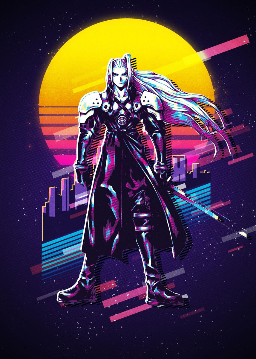 'Final Fantasy' Poster, picture, metal print, paint by Brigg | Displate