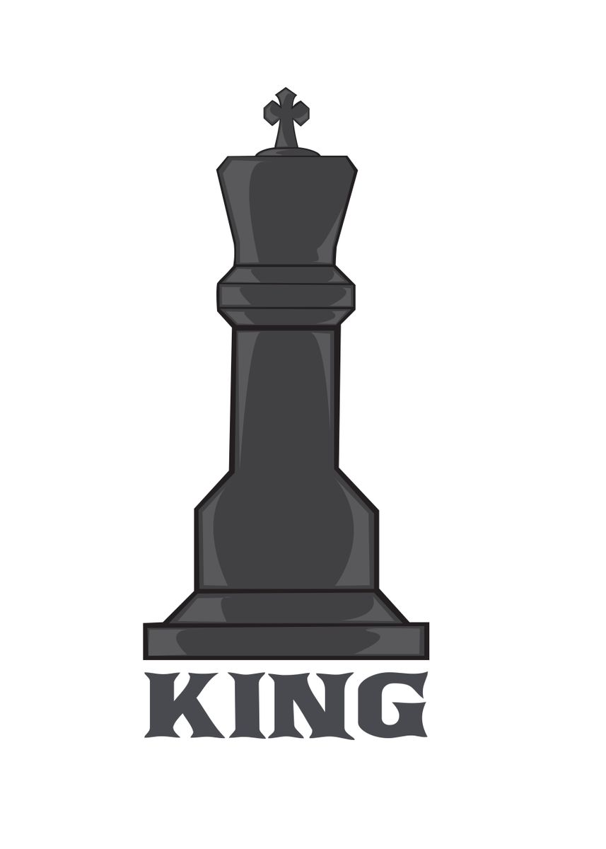 'Chess King' Poster, picture, metal print, paint by ZS C O M M E R C E ...