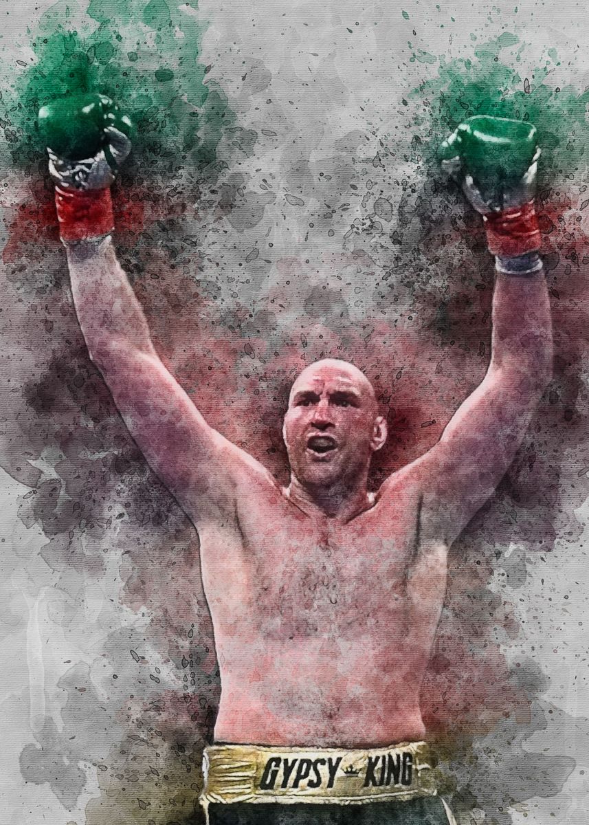 'Tyson Fury' Poster, picture, metal print, paint by ONONMADE STUDIO ...