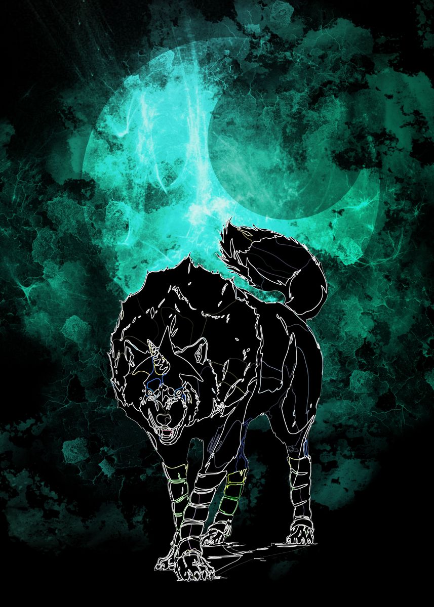 'Wolf Awakening' Poster, picture, metal print, paint by ryuk rabit ...