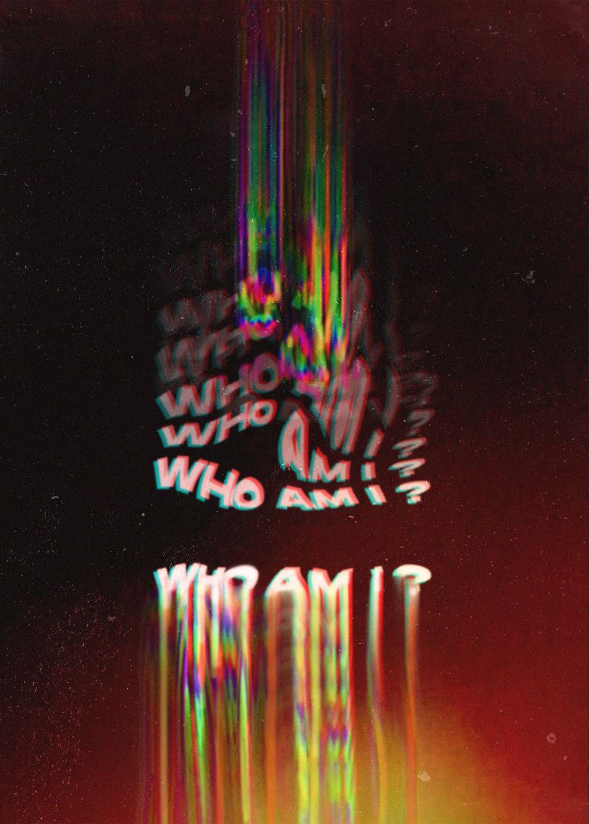 'WHO AM I' Poster, picture, metal print, paint by Alice Bonneville ...