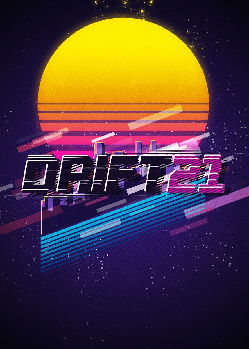 'drift' Poster, picture, metal print, paint by klein | Displate