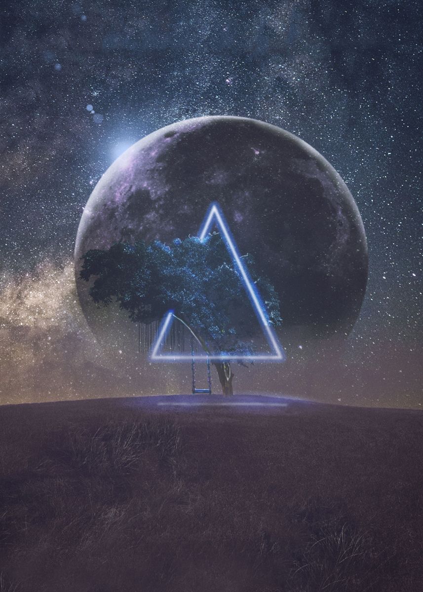 'Life in Another Planet ' Poster, picture, metal print, paint by ...