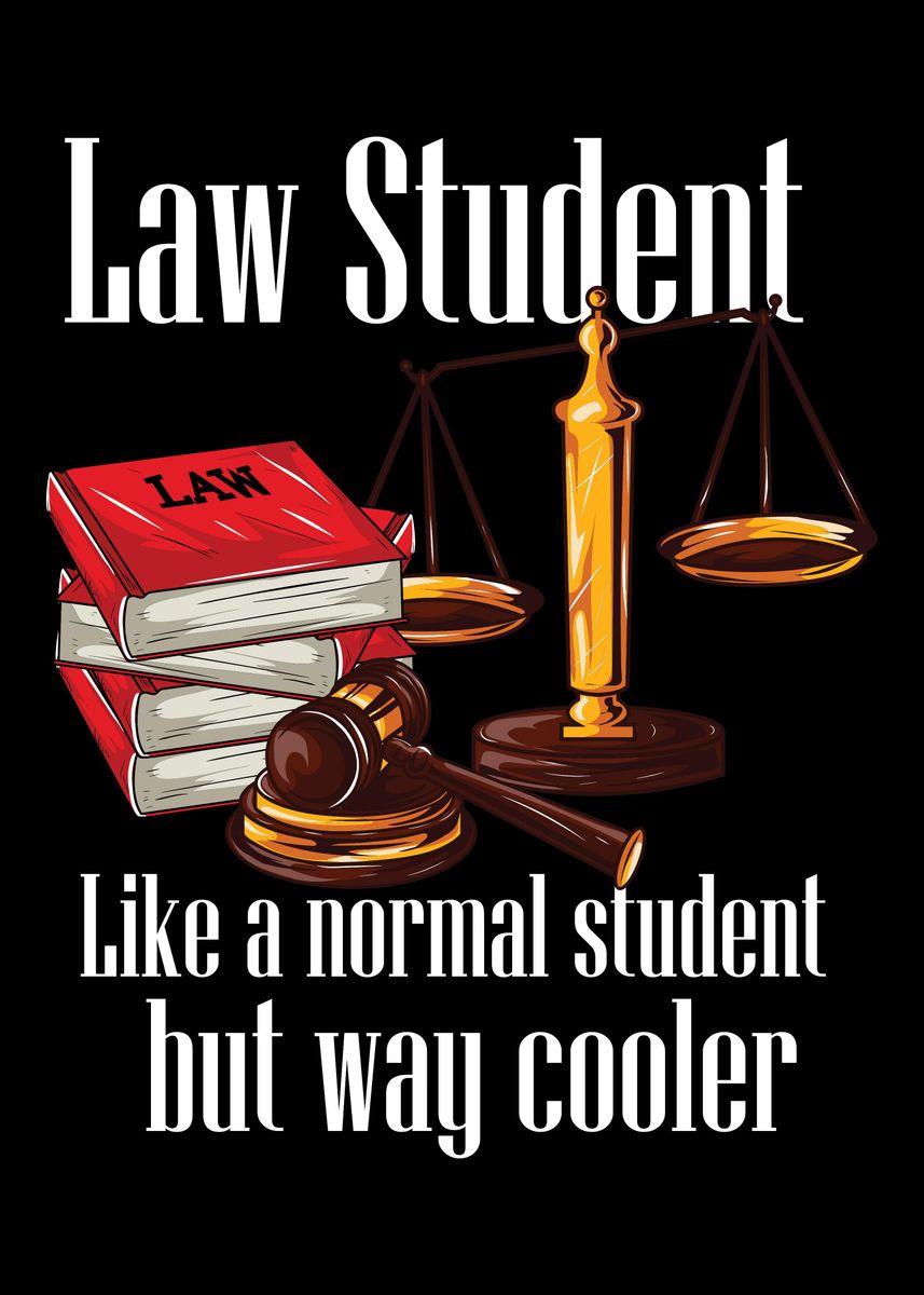 'Law Student Definition For' Poster, picture, metal print, paint by Uwe ...
