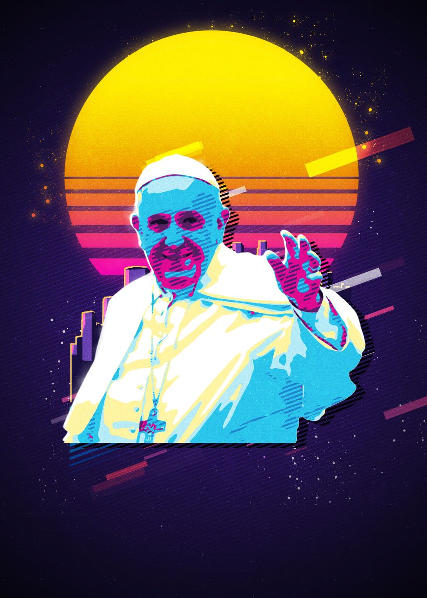 'Pope Francis' Poster, picture, metal print, paint by Garibaldi | Displate