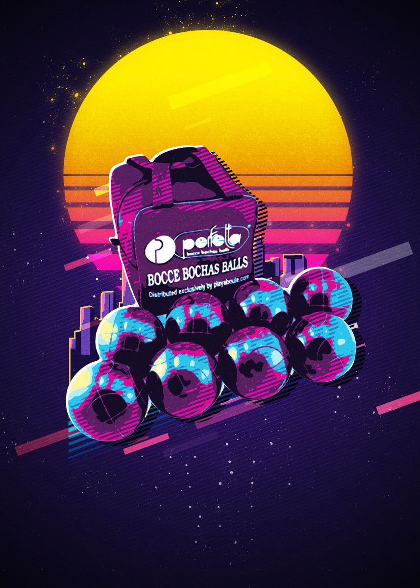 'Bocce Ball Set' Poster, picture, metal print, paint by olsenwood ...