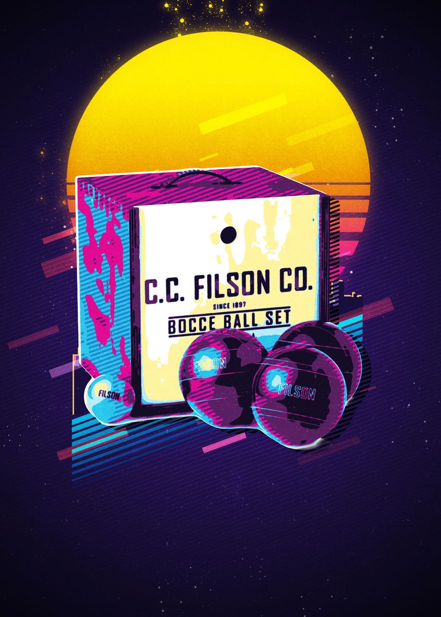 'Bocce Ball Set' Poster, picture, metal print, paint by olsenwood ...