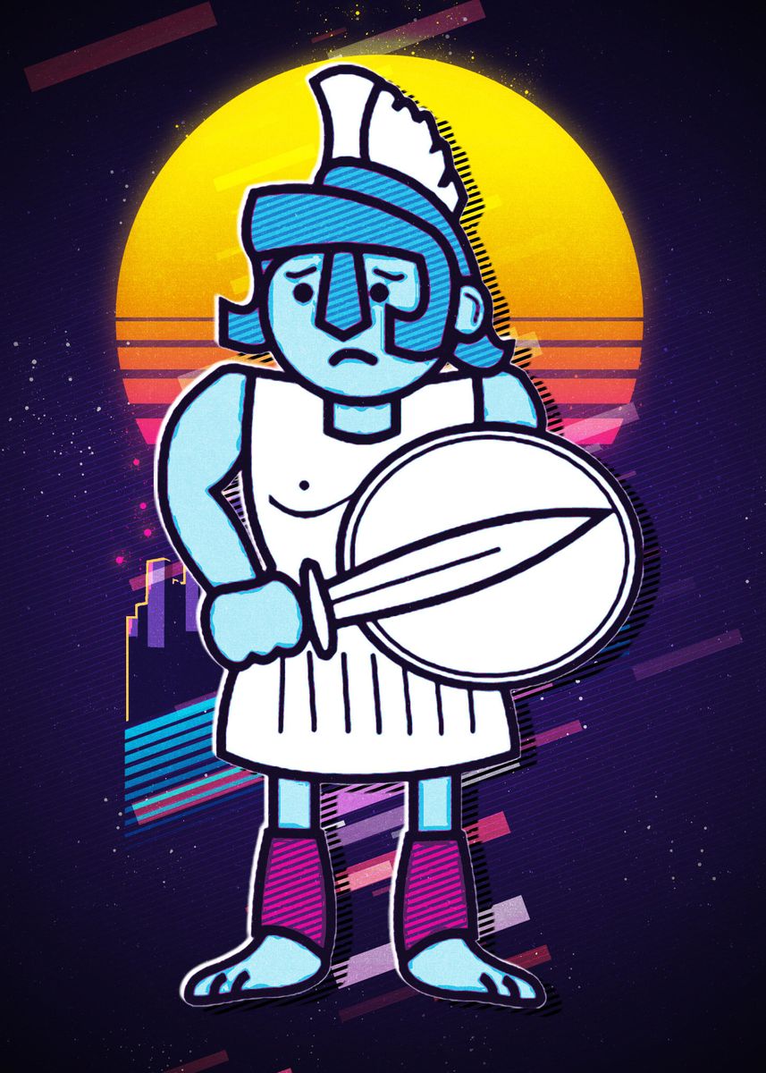 'Perseus' Poster, picture, metal print, paint by Neon Art Glowing ...