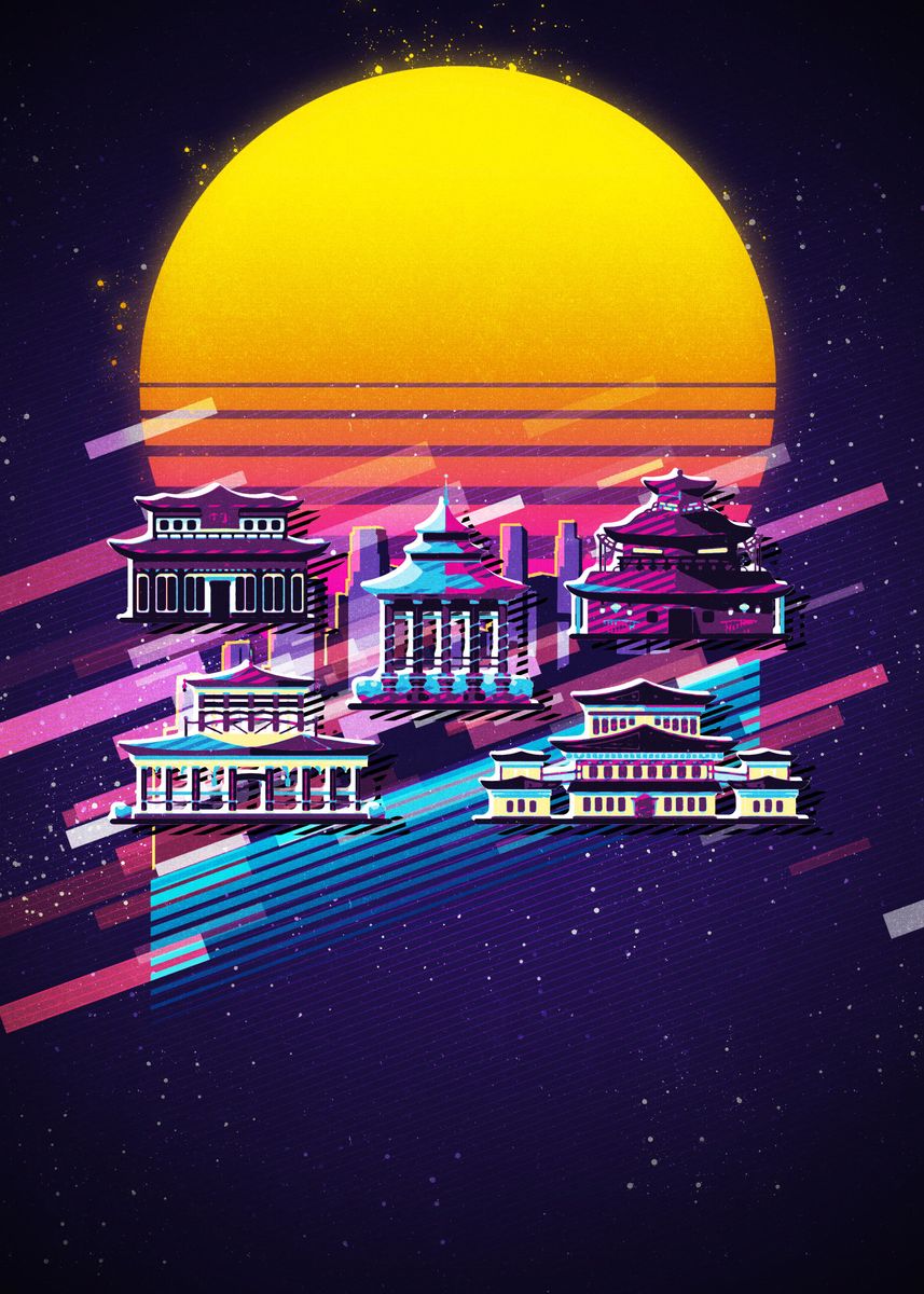 'Temple' Poster by Moranroy | Displate