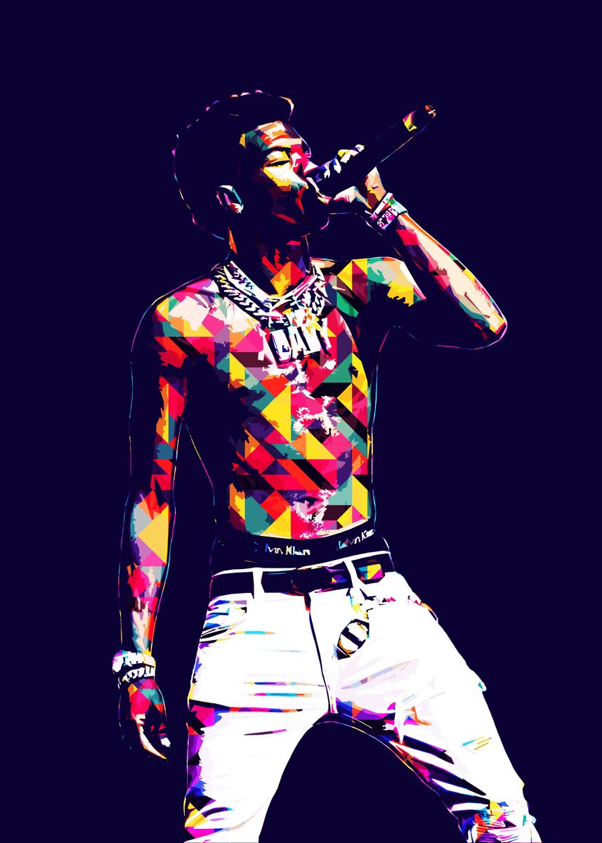 'Lil Baby' Poster, picture, metal print, paint by SA KE | Displate