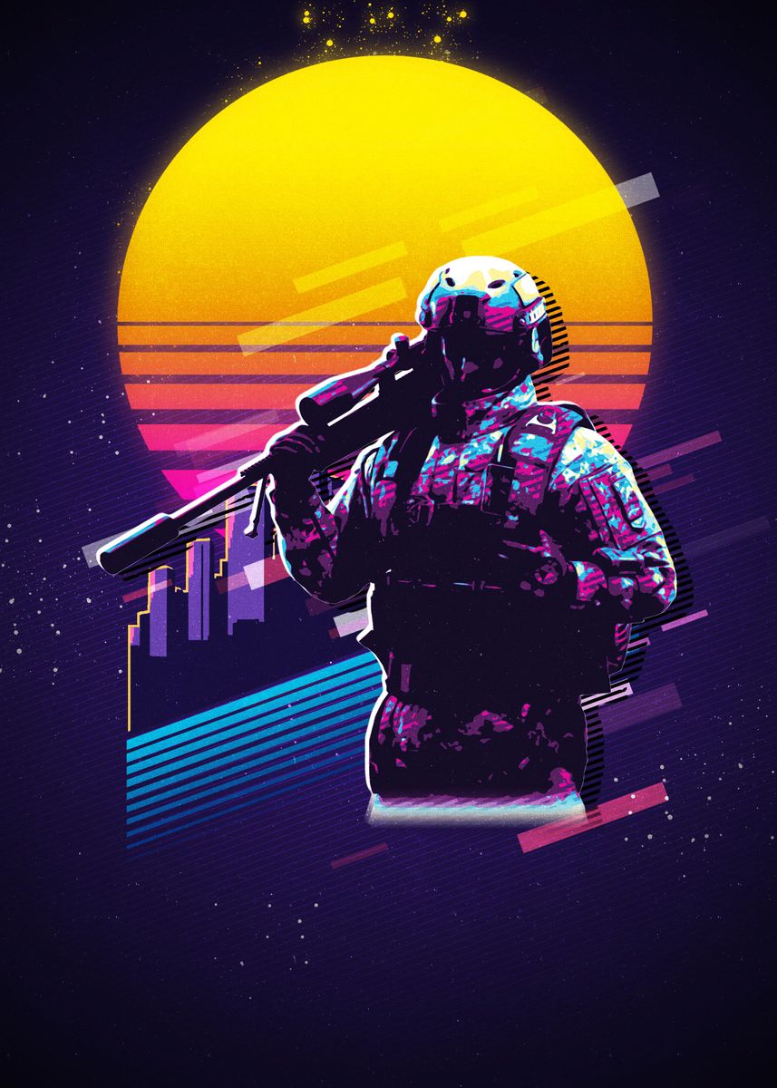 'Caliber' Poster, picture, metal print, paint by Hartmans | Displate