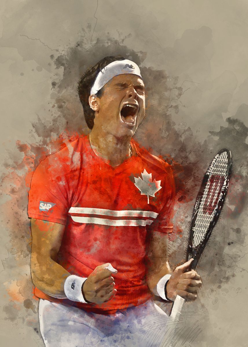 'Milos Raonic' Poster by VEC Group | Displate