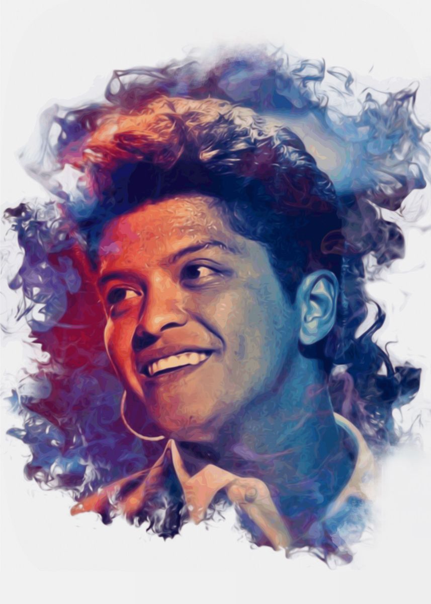 'BRUNO MARS' Poster, picture, metal print, paint by Miracle Studio ...
