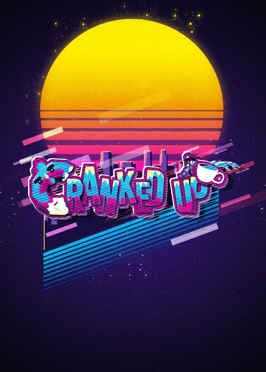 'cranked up' Poster, picture, metal print, paint by Deleon | Displate