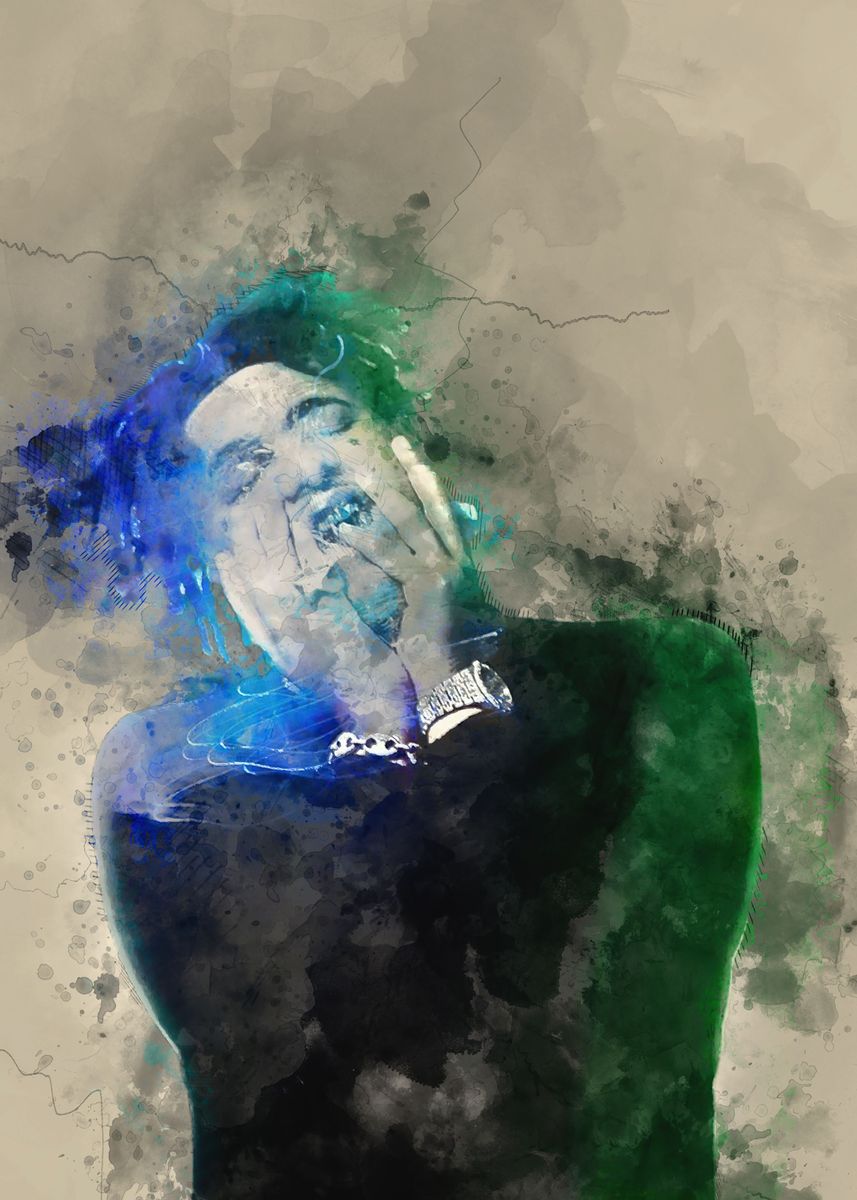 'Smokepurpp' Poster, picture, metal print, paint by DTW GROUP | Displate