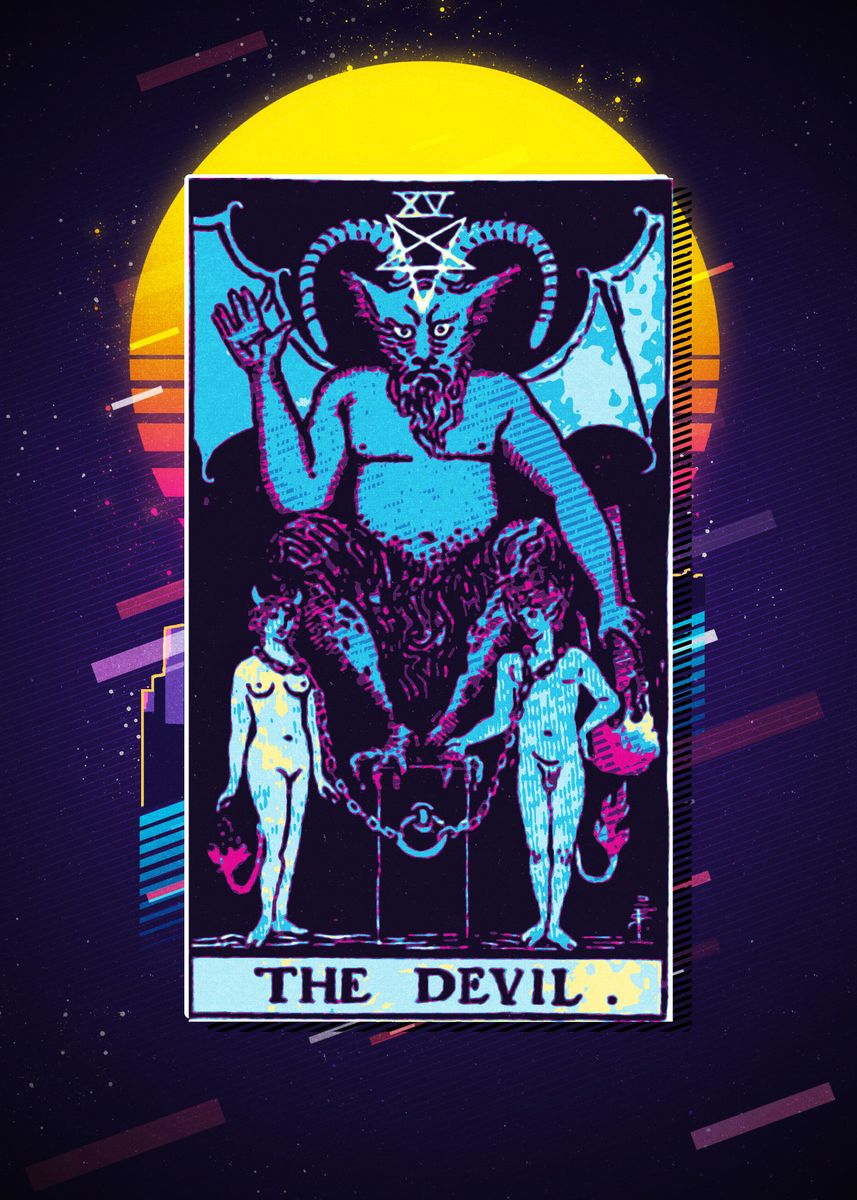 'The Devil' Poster, picture, metal print, paint by copeland | Displate