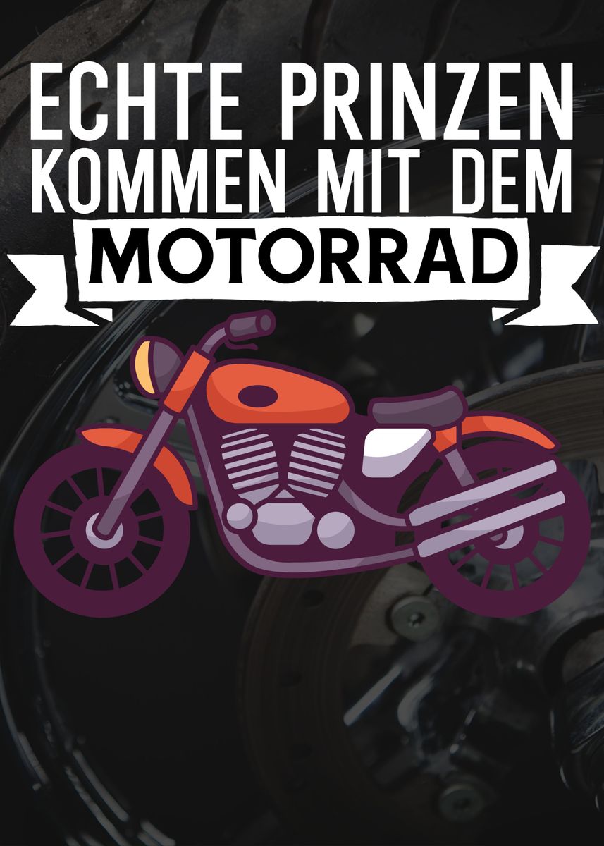 'Prinz Motorrad' Poster, picture, metal print, paint by maxdesign ...