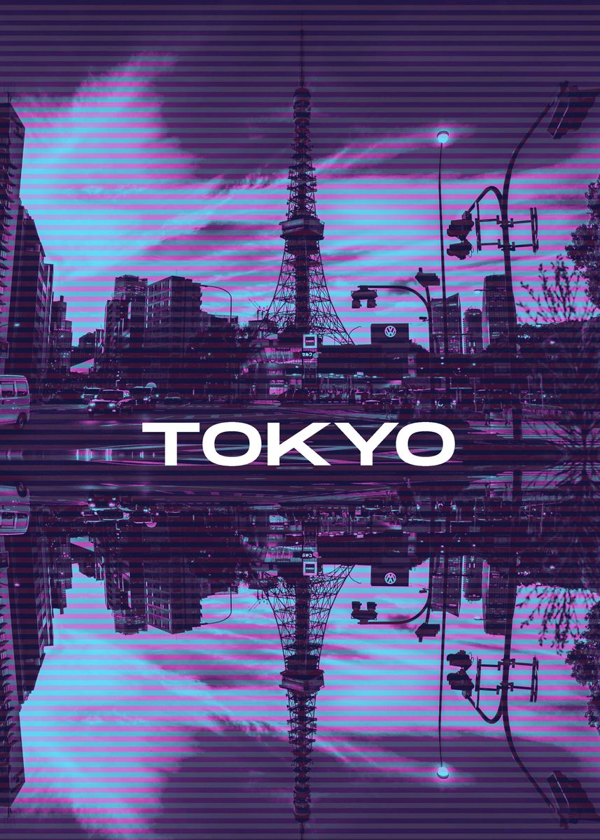 'TOKYO' Poster, picture, metal print, paint by Yoharska Astratovsky ...