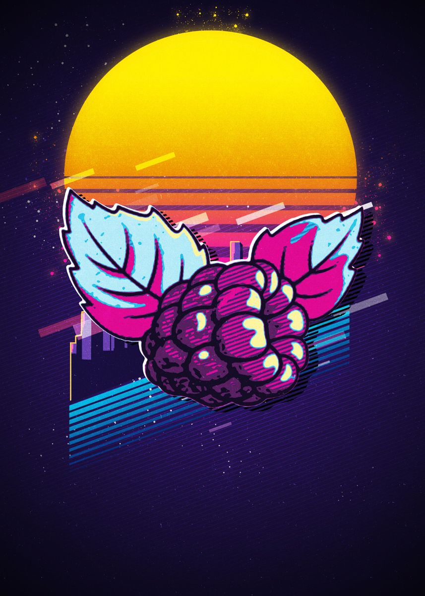 'Raspberries' Poster by padilla | Displate