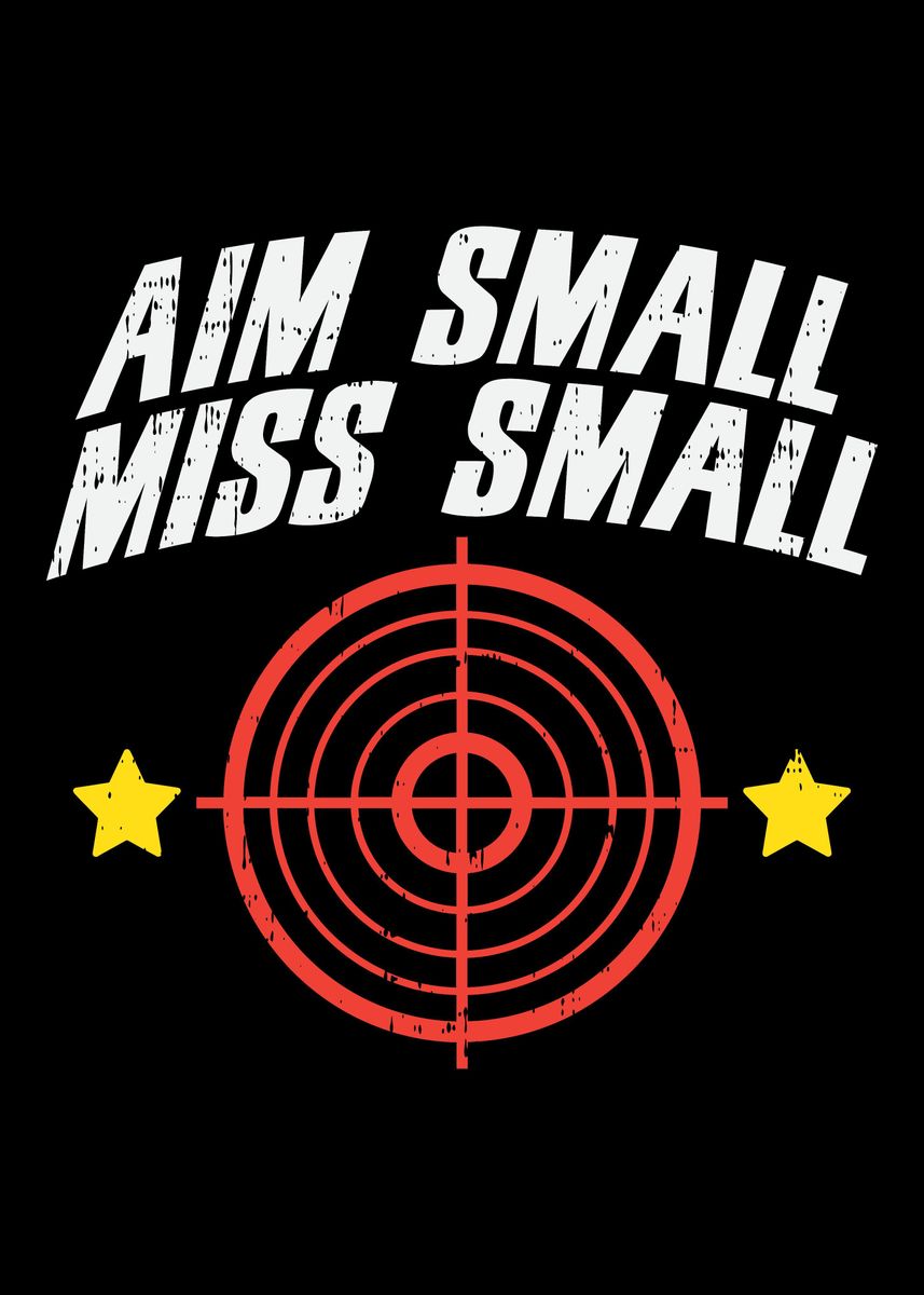 'Archery Aim Small Miss Sm' Poster, picture, metal print, paint by Uwe ...