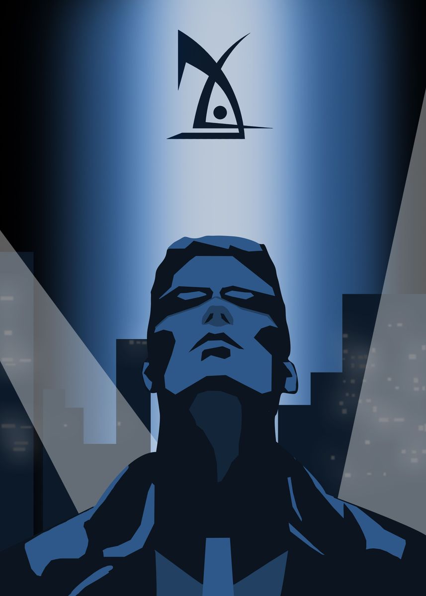 'Deus Ex' Poster, picture, metal print, paint by Nikolaj Simić | Displate