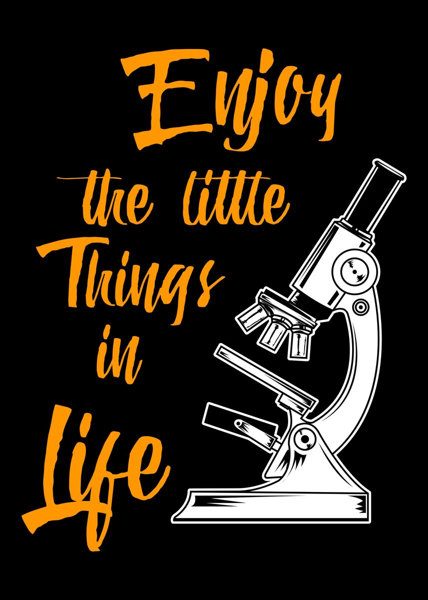 'Microscope Biology Pun' Poster, picture, metal print, paint by ...