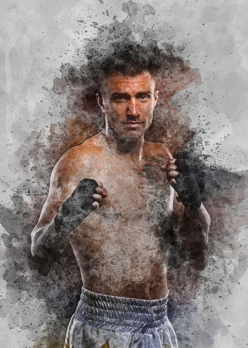 'Vasyl Lomachenko' Poster, picture, metal print, paint by ONONMADE ...