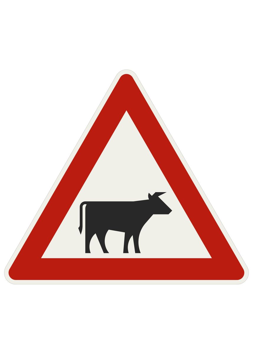 'Slovakian Road Sign' Poster, picture, metal print, paint by Dmitry ...