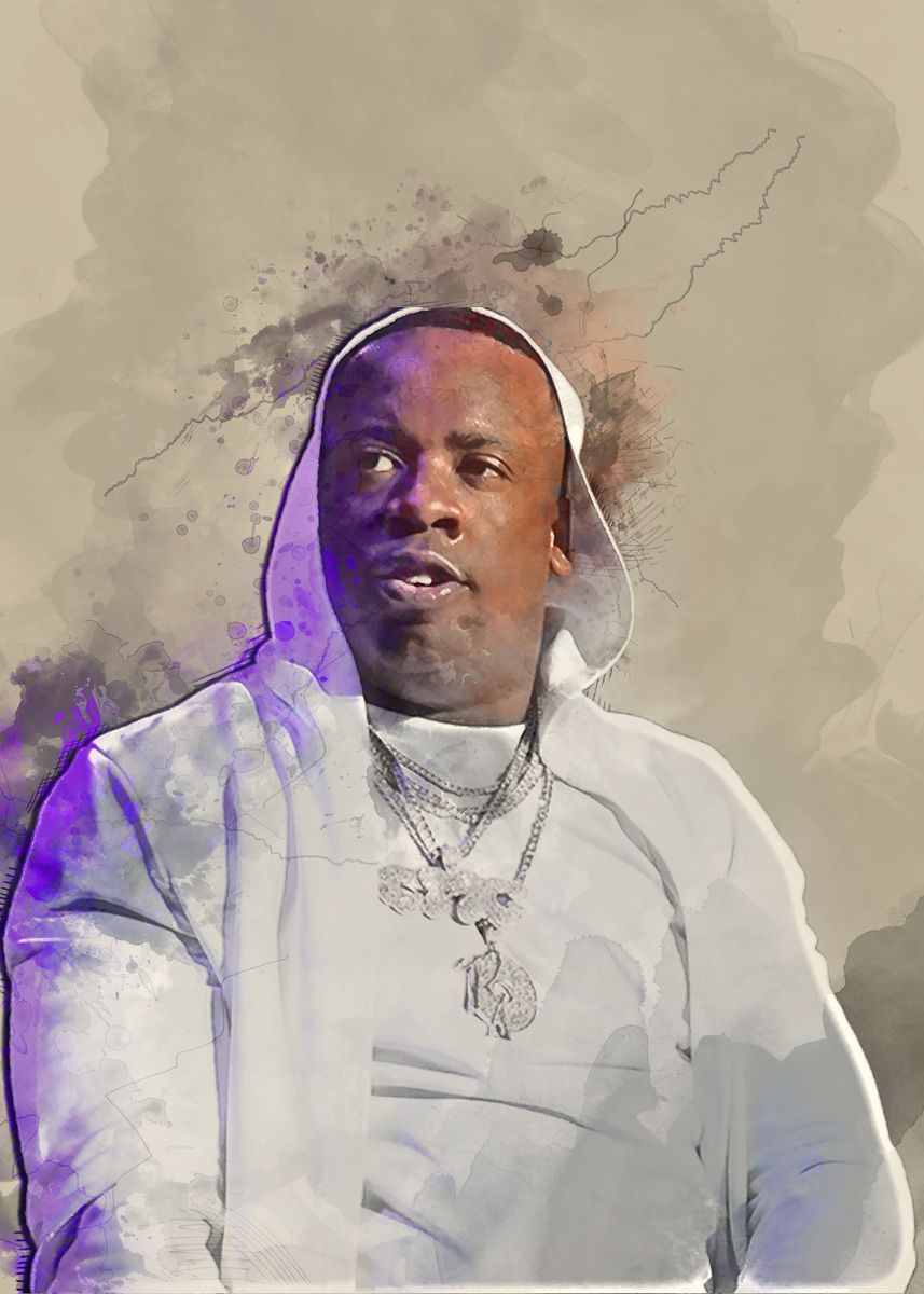 'Yo Gotti' Poster, picture, metal print, paint by DTW GROUP | Displate