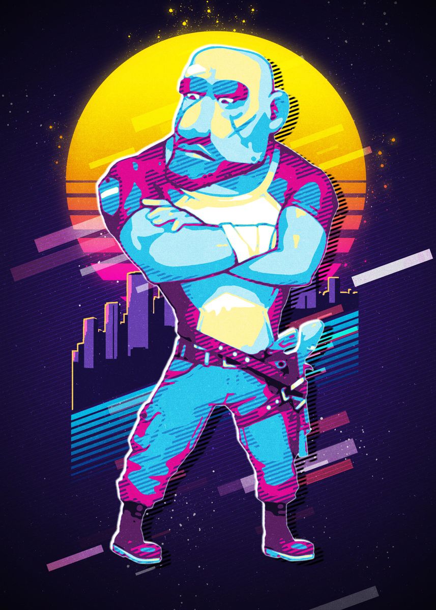 'My time at portia' Poster, picture, metal print, paint by Retro Nice ...