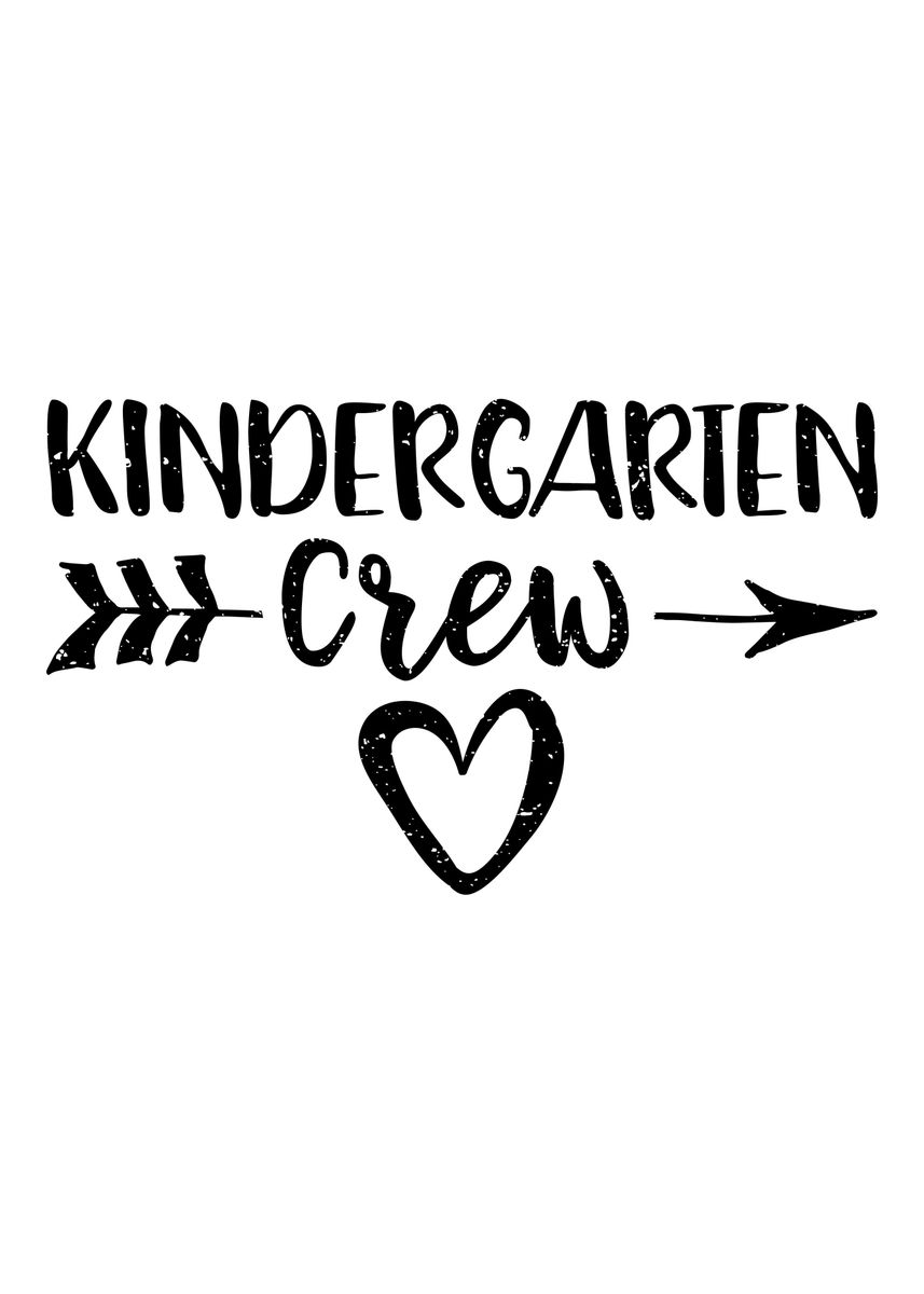 'Kindergarten Crew' Poster, picture, metal print, paint by ...