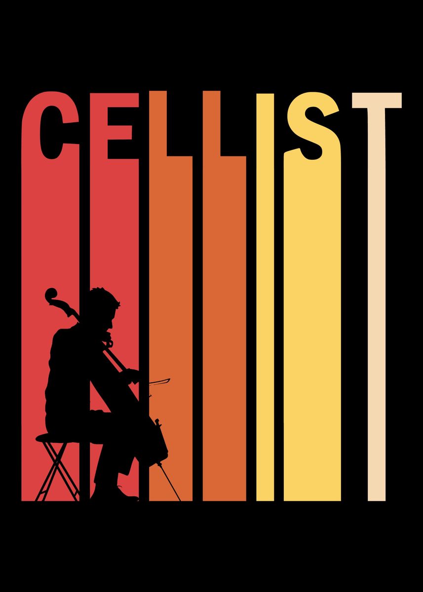 'Cellist' Poster by TheSpezialBrand | Displate