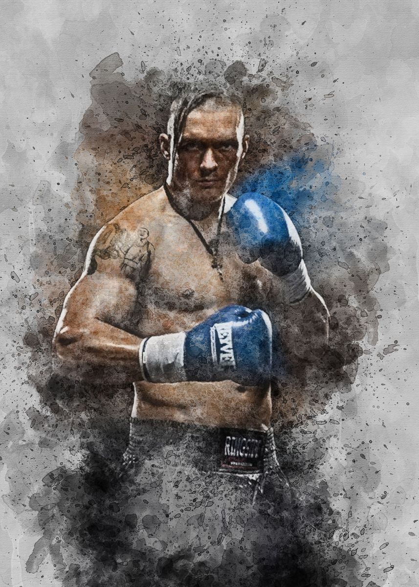 'Oleksandr Usyk' Poster, picture, metal print, paint by ONONMADE STUDIO ...