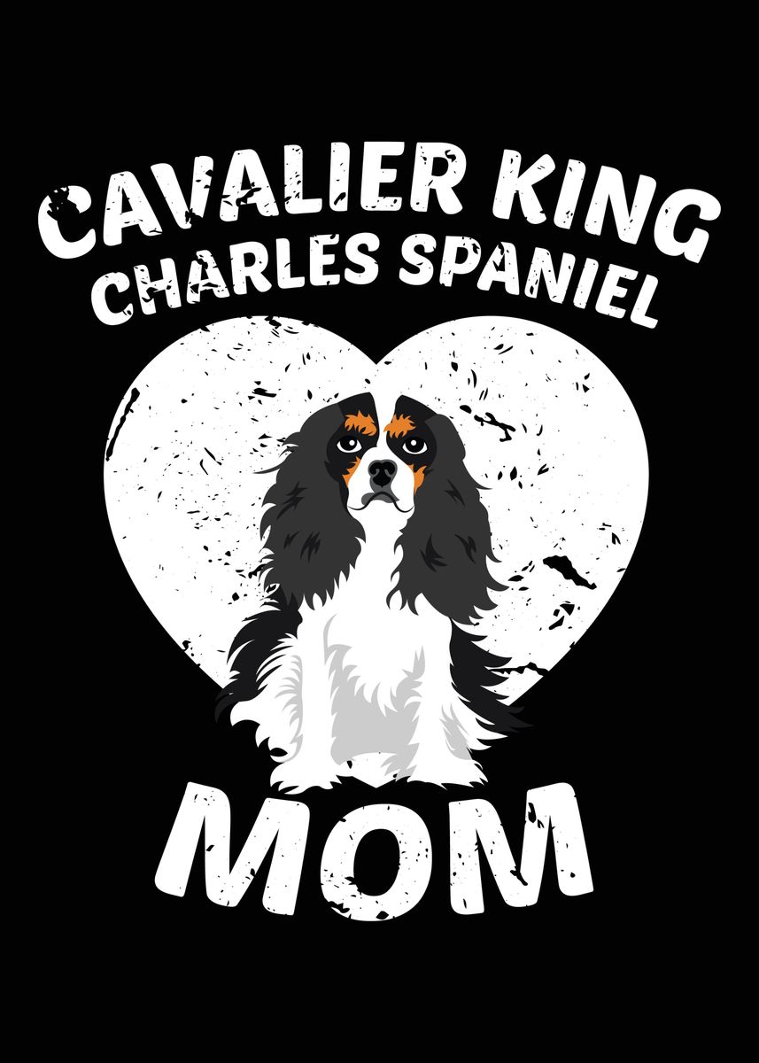 'cavalier king charles span' Poster, picture, metal print, paint by ...