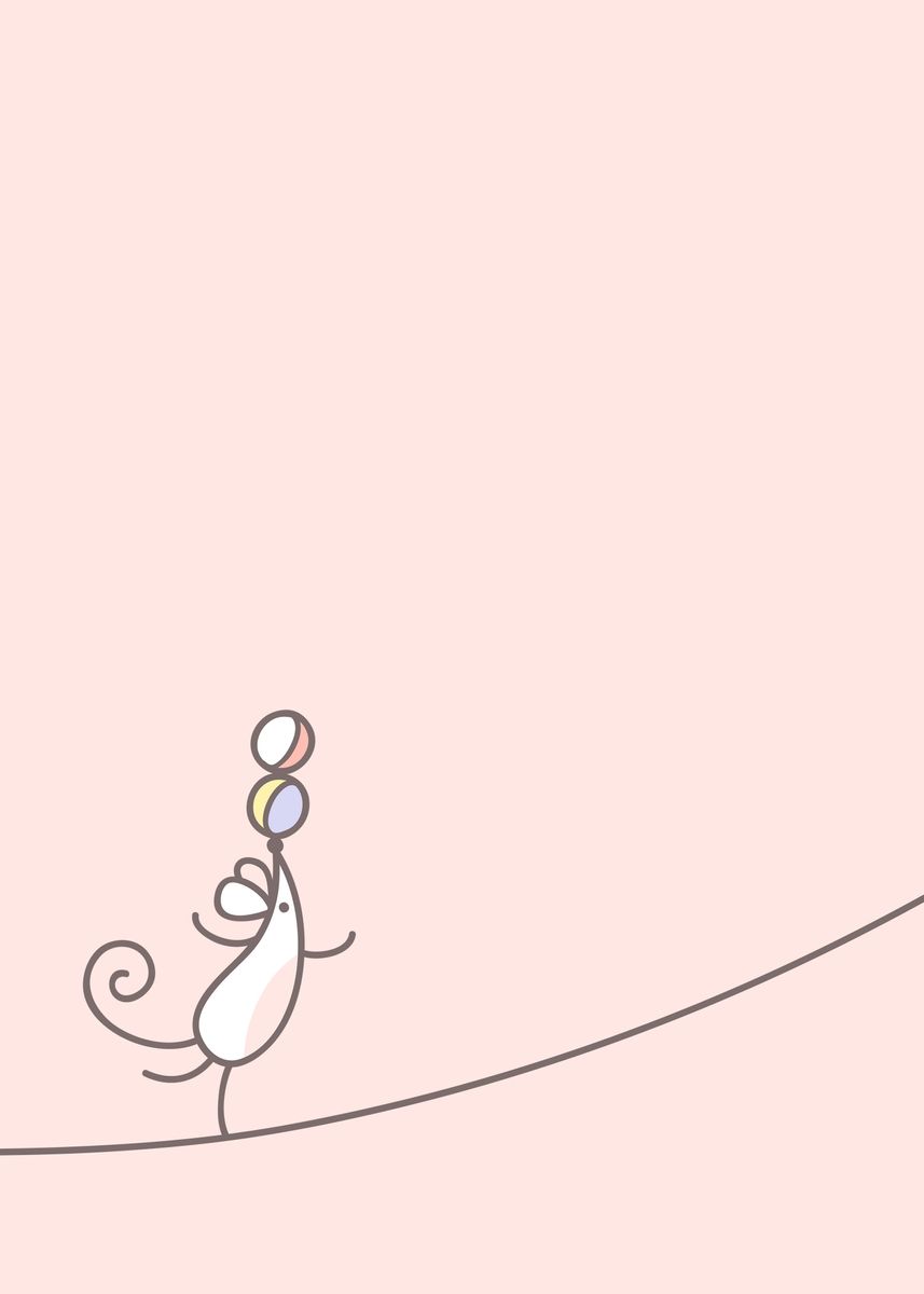 'Juggling Mouse' Poster, picture, metal print, paint by Turie Art ...