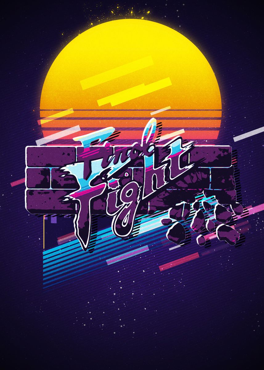 'Round One FIGHT' Poster, picture, metal print, paint by Deleon | Displate