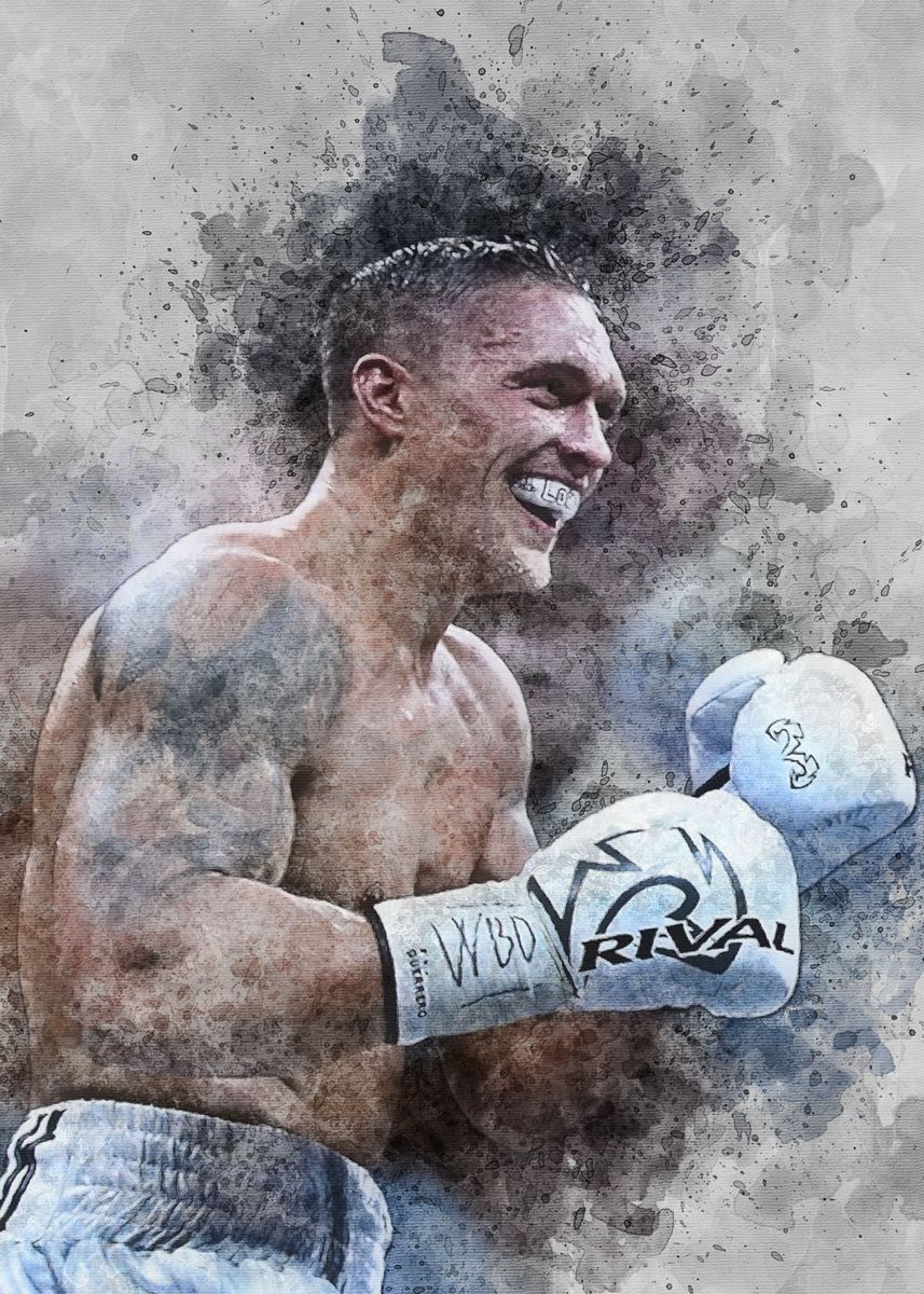 'Oleksandr Usyk' Poster, picture, metal print, paint by ONONMADE STUDIO ...