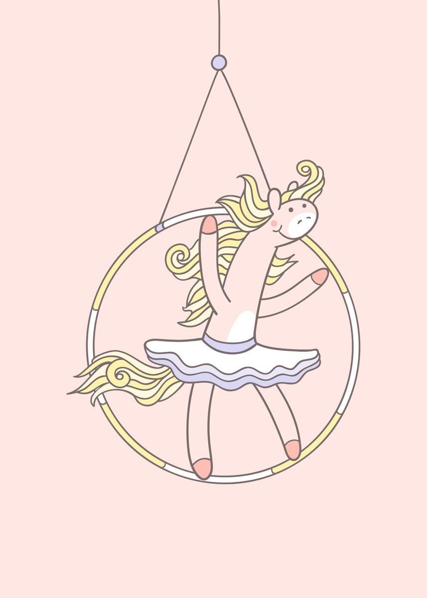 'Circus Pony ' Poster by Turie Art | Displate